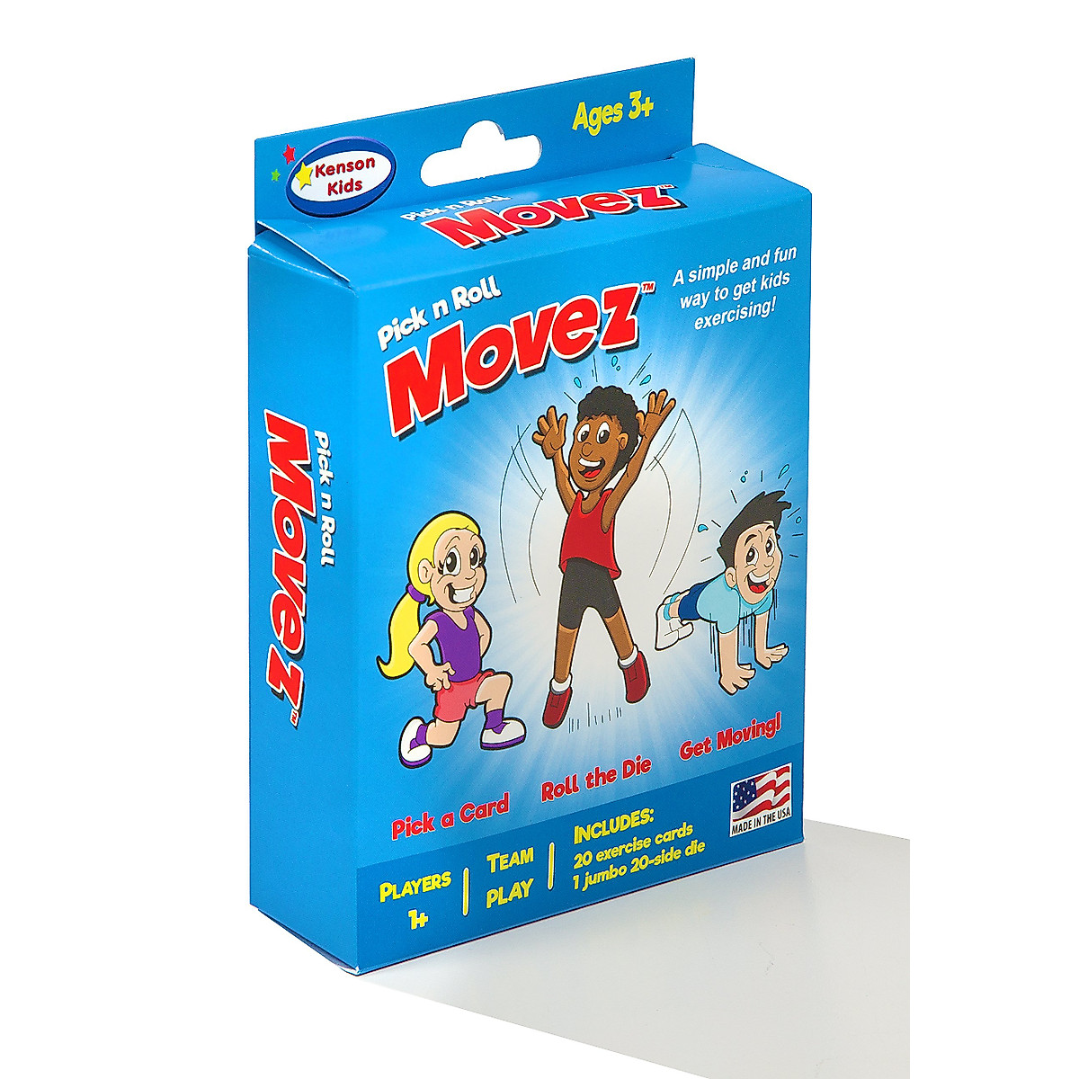Kenson Kids Pick n Roll Movez, Exercise Game, Perfect for Rainy Days, Home & Classroom, Preschool & Kids of All Ages.