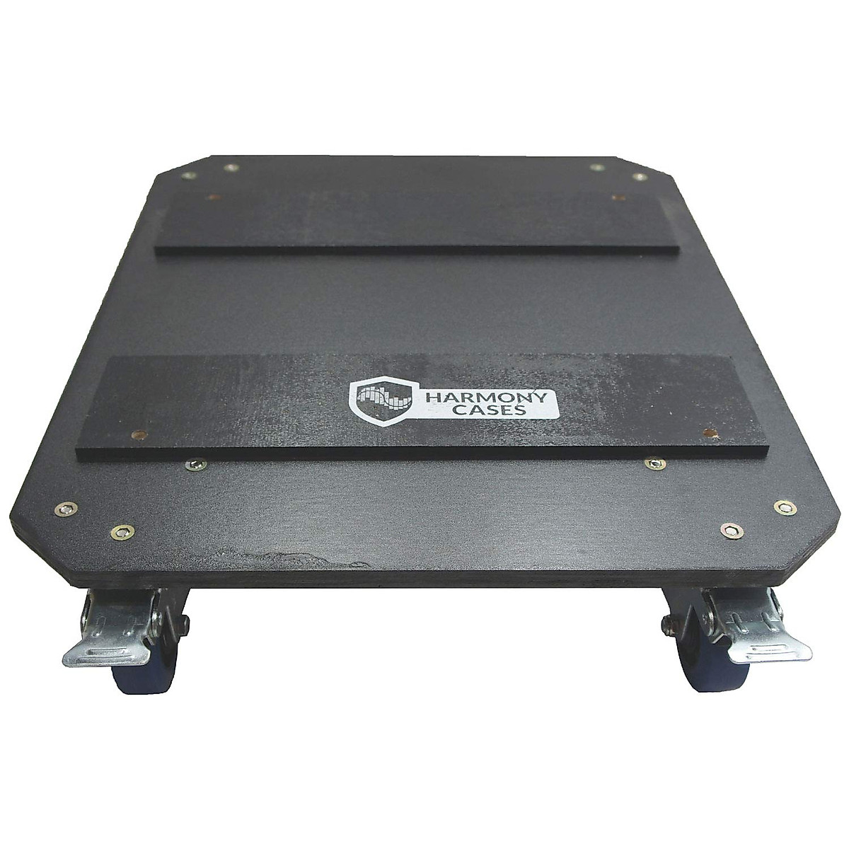 Harmony Audio Case HCWAD Dolly Road Gear Transport Plate with 3.5" Wheels & Brakes