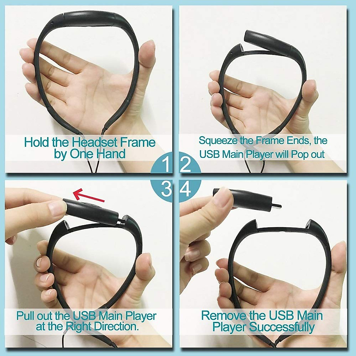 Waterproof MP3 Player for Swimming, Tayogo IPX8 8GB Underwater Headphones with Shuffle Feature, for Water Sports, Running, Diving-Black