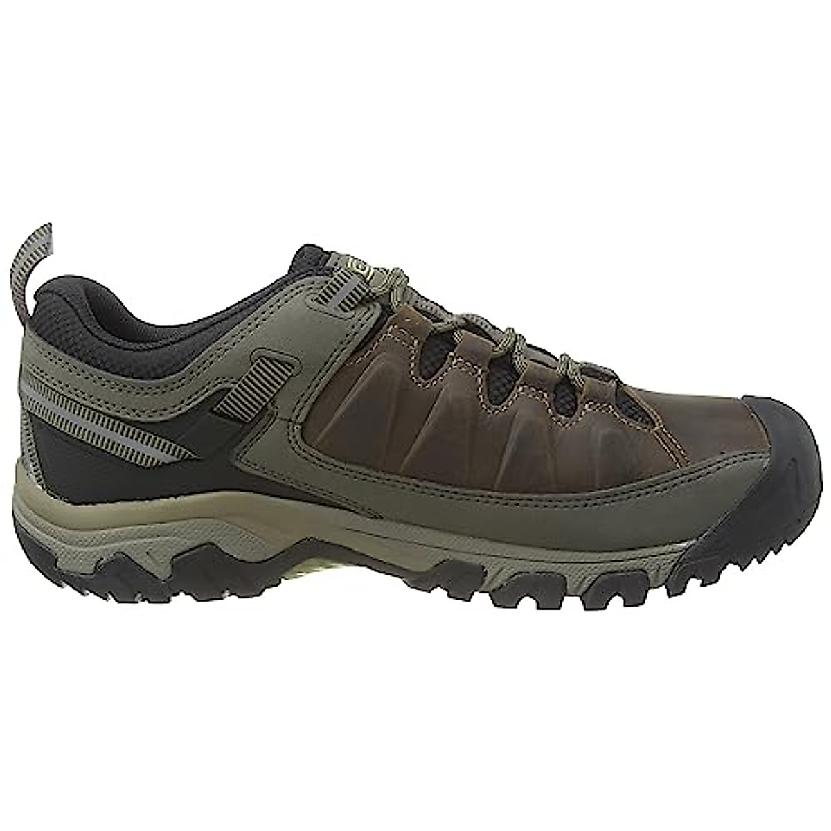 KEEN Men's Targhee 3 Low Height Waterproof Hiking Shoes, Bungee Cord/Black, 11