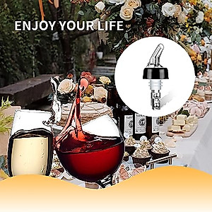 Bottle Pourers 2Pack for Alcohol Automatic Measured Bottle Pourer Wine Pourers 1oz Dispenser Bartender Quick Shot Spirit Drinks Wine Cocktail Home Bar Tools