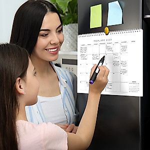 Simplified 2023 Wall Calendar - Runs Until July 2024 – Minimalistic Monthly Calendar for Easy Planning On Your Fridge Or In the Office - 14.5"x11.5"