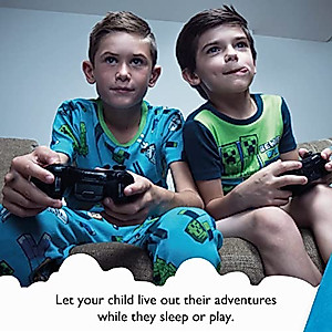 Minecraft Boys' Pajama Set, Beware of Dark, 8