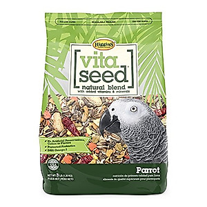 Higgins Vita Seed Natural Parrot Food 3 LB Bag. Fast Delivery by Just Jak's Pet Market