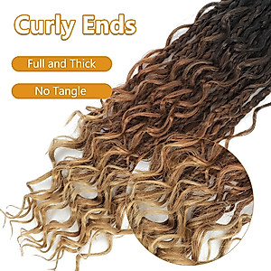 8 Packs Crochet Box Braids-14 Inch Boho Box Braids Crochet Braids Hair Bohomian Box Braid Crochet Hair Synthetic Braiding Hair Goddess Box Braids Crochet Hair for Black Women (1B/30/27)