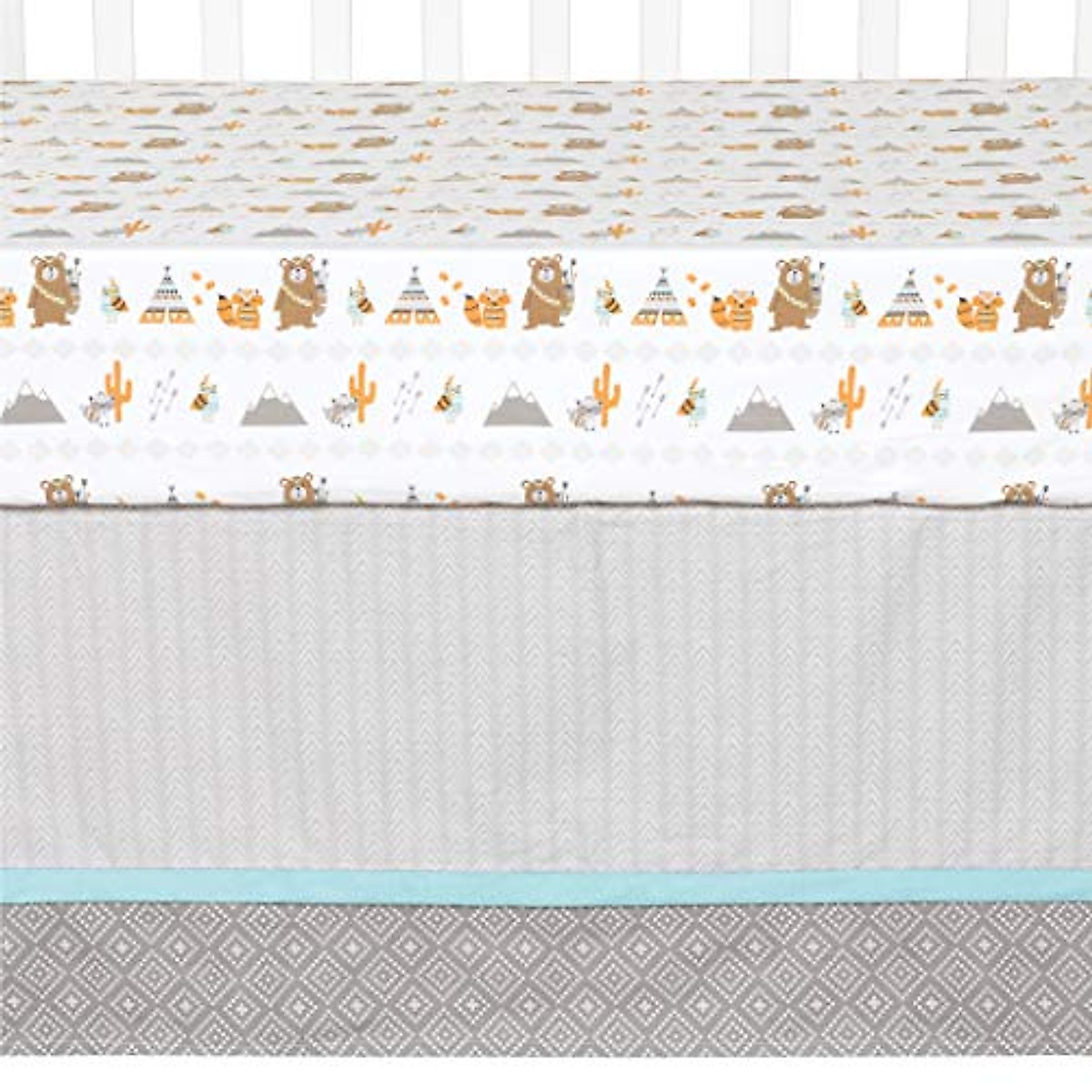 Trend Lab Lodge Buddies 3 Piece Crib Bedding Set