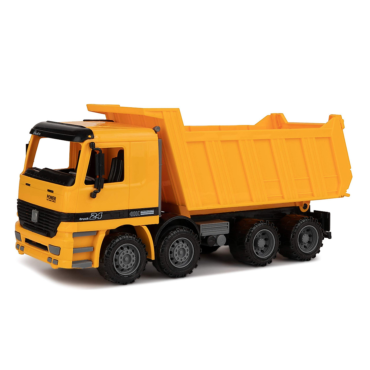 Toy To Enjoy Construction Toys - Excavator & Dump Truck Toy for Kids (Set of 2) – Moveable Claw & Lifting Back – Garbage Truck & Bulldozer Digger – Construction Vehicles for Boys & Kids