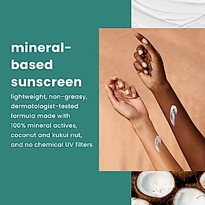 Hawaiian Tropic Mineral Skin Nourishing Milk Sunscreen SPF 30, 3.4oz | Sun Milk, Zinc Oxide Sunscreen, Mineral Sunblock, Oxybenzone Free Sunscreen, Travel Size Sunscreen, 3.4oz