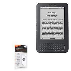 BoxWave Screen Protector Compatible with Kindle (3rd Gen 2010) - ClearTouch Anti-Glare (2-Pack), Anti-Fingerprint Matte Film Skin