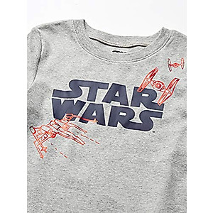 Amazon Essentials Disney | Marvel | Star Wars Boys' Pajama Set (Previously Spotted Zebra), Pack of 2, Star Wars, 8