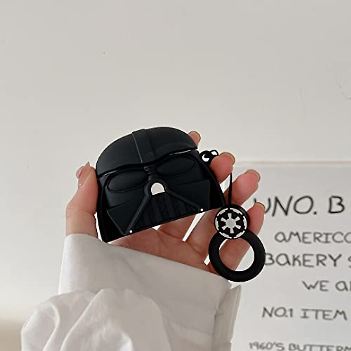 Airpods 3rd Generation Case Cute Cartoon Personality 3D Kawaii Soft Silicone Skin Protector for Teenagers and Children (Black Warrior)