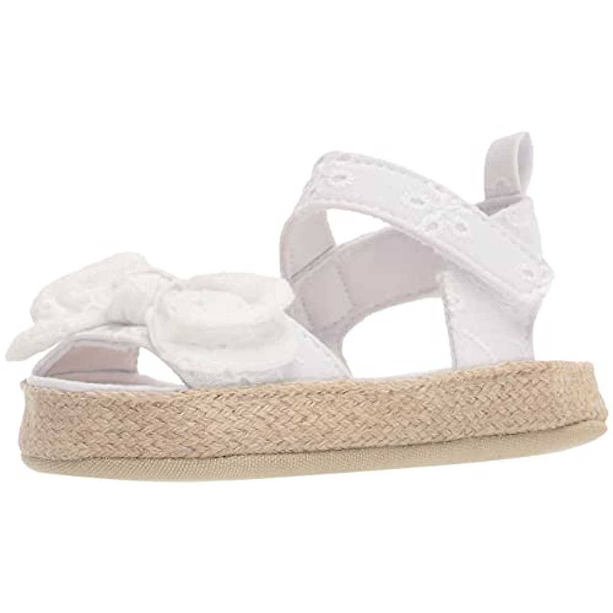 Gerber Baby Girls Espadrille Sandal Crib Shoe, Eyelet, 6 9 Months Infant
