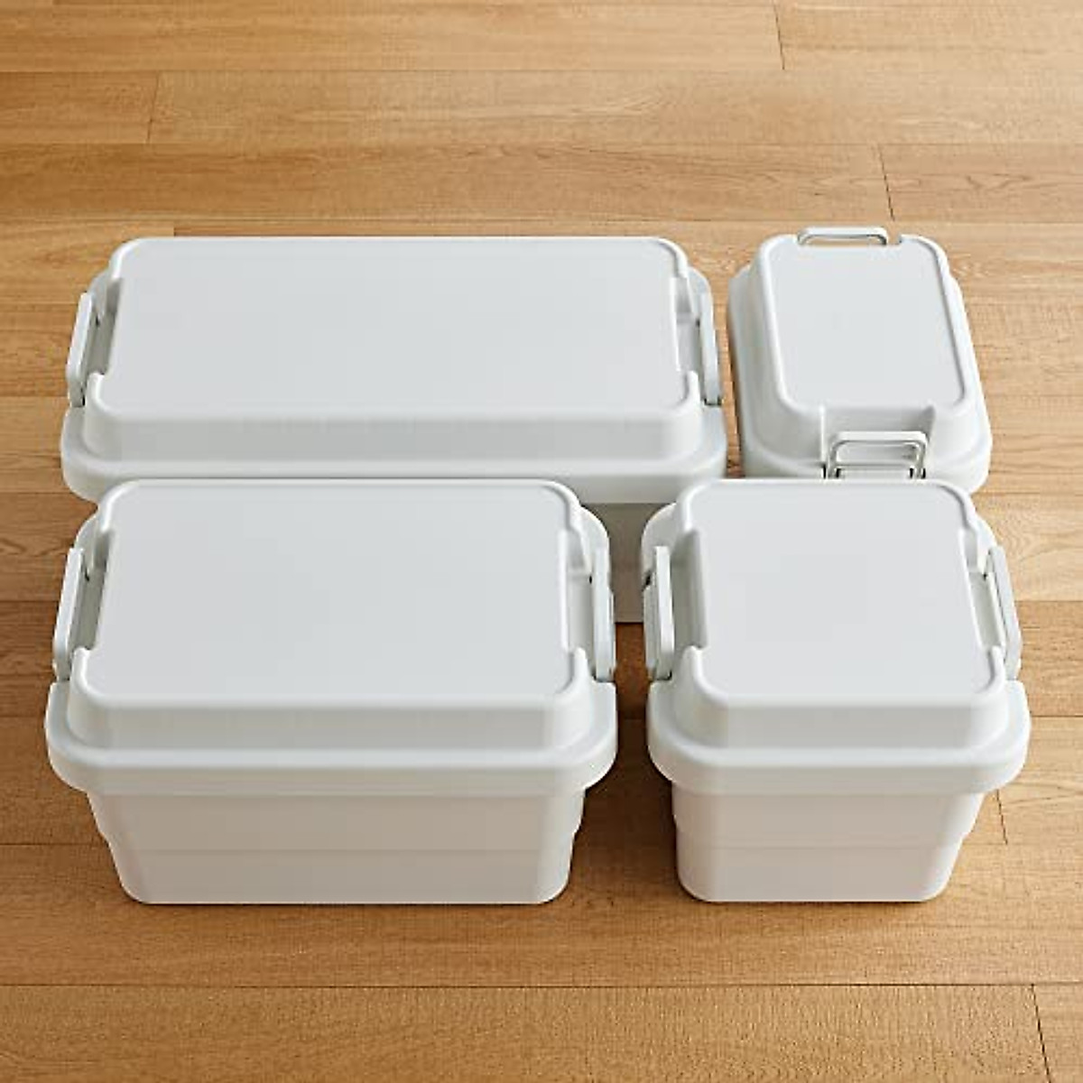 無印良品 MUJI 44620816 Sturdy Polypropylene Storage Box, Mini, 5.8 gal (22 L), Approx. Width 15.6 x Depth 11.6 x Height 14.6 inches (39.5 x 29.5 x 37 cm)