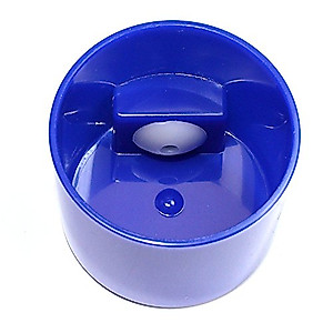 Vitavac - 5g to 20 grams Airtight Multi-Use Vacuum Seal Portable Storage Container for Dry Goods, Food, and Herbs - Dark Blue Cap & Clear Body