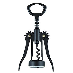 Santa Barbara Design Studio Sippin' Pretty Corkscrew Wine Bottle Opener, 8.25-Inches Long, Matte Black