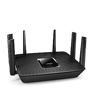 Linksys WiFi 5 Router, Tri-Band, 3,500 Sq. ft Coverage, 25+ Devices, Speeds up to (AC4000) 4.0Gbps - EA9300