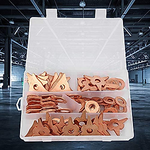 Dent Pulling Rings, 110pcs Dent Pulling Puller Rings Triangle OT Round for Car Body Welding Repair Tool Set Weld kit Dent Puller Rings