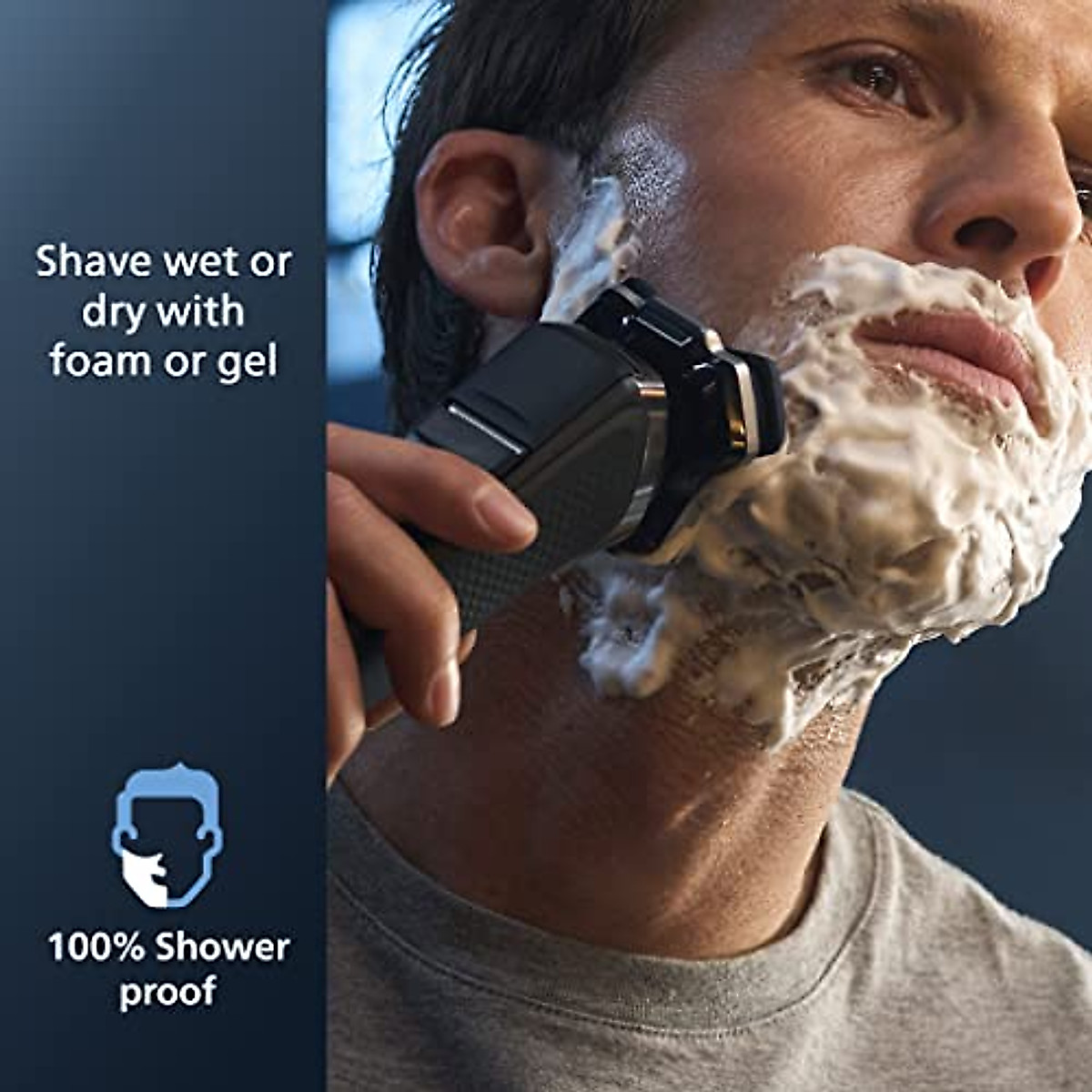Philips Norelco Shaver 7200, Rechargeable Wet & Dry Electric Shaver with SenseIQ Technology and Pop-up Trimmer S7887/82