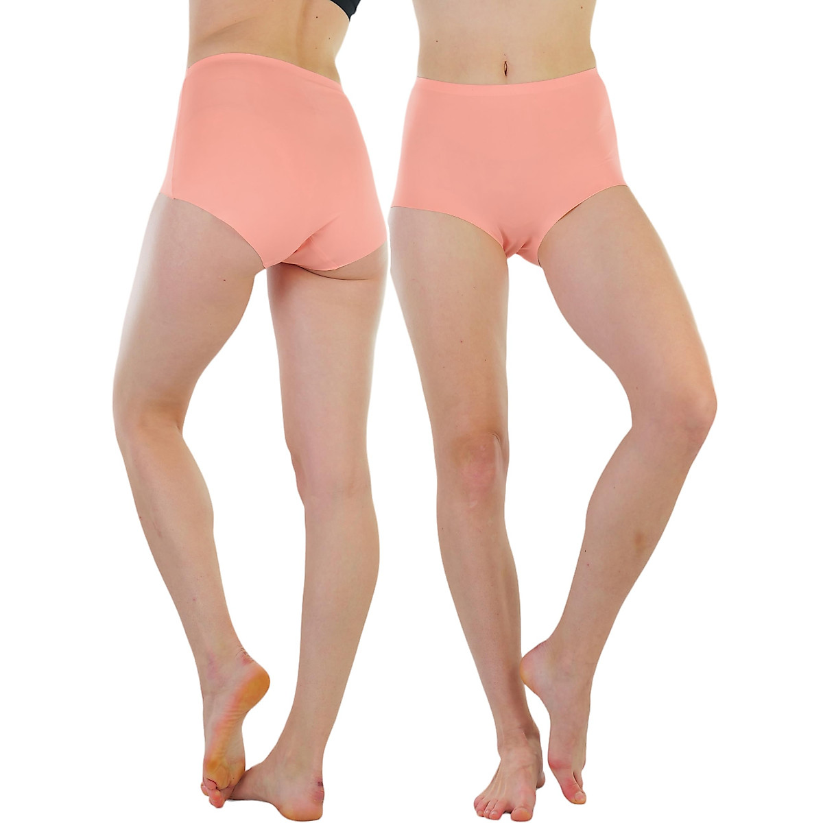 ToBeInStyle Women's 6 Pack High Laser Cut Panties - Assorted - XL