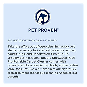 BISSELL SpotClean Pet Pro Portable Carpet Cleaner, 2458, Grapevine Purple, Black