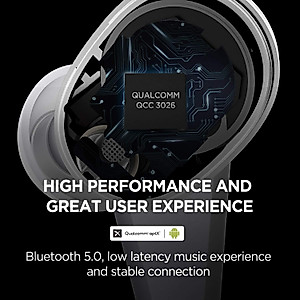 Libratone Track Air True Wireless Earbuds Stylish Design Great Sound,Noise Isolation Earphones, Sweat-Resistant for Workout, Ultral-Light Small, Long Battery Life White