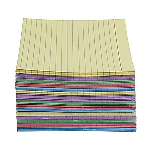 Amazon Basics Ruled Color Index Cards, 5" x 8", 300 Cards