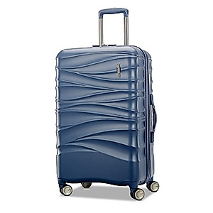 AMERICAN TOURISTER Cascade Hardside Expandable Luggage Wheels, Slate Blue, 24-Inch Spinner