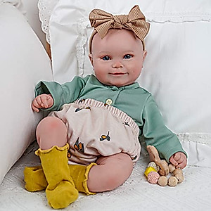 BABESIDE Reborn Baby Dolls, 20Inch Cute Soft Vinyl Realistic-Newborn Baby Dolls Poseable Real Life Lifelike Baby Dolls w/Doll Accessories for 3+ Year Old Girls