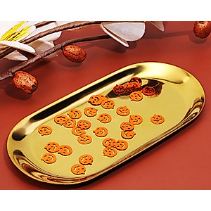 ONLYKXY 1000pcs Halloween Party Confetti Red copper Pumpkin Confetti for Halloween Party Table Confetti and DIY(Pumpkins，Red copper)