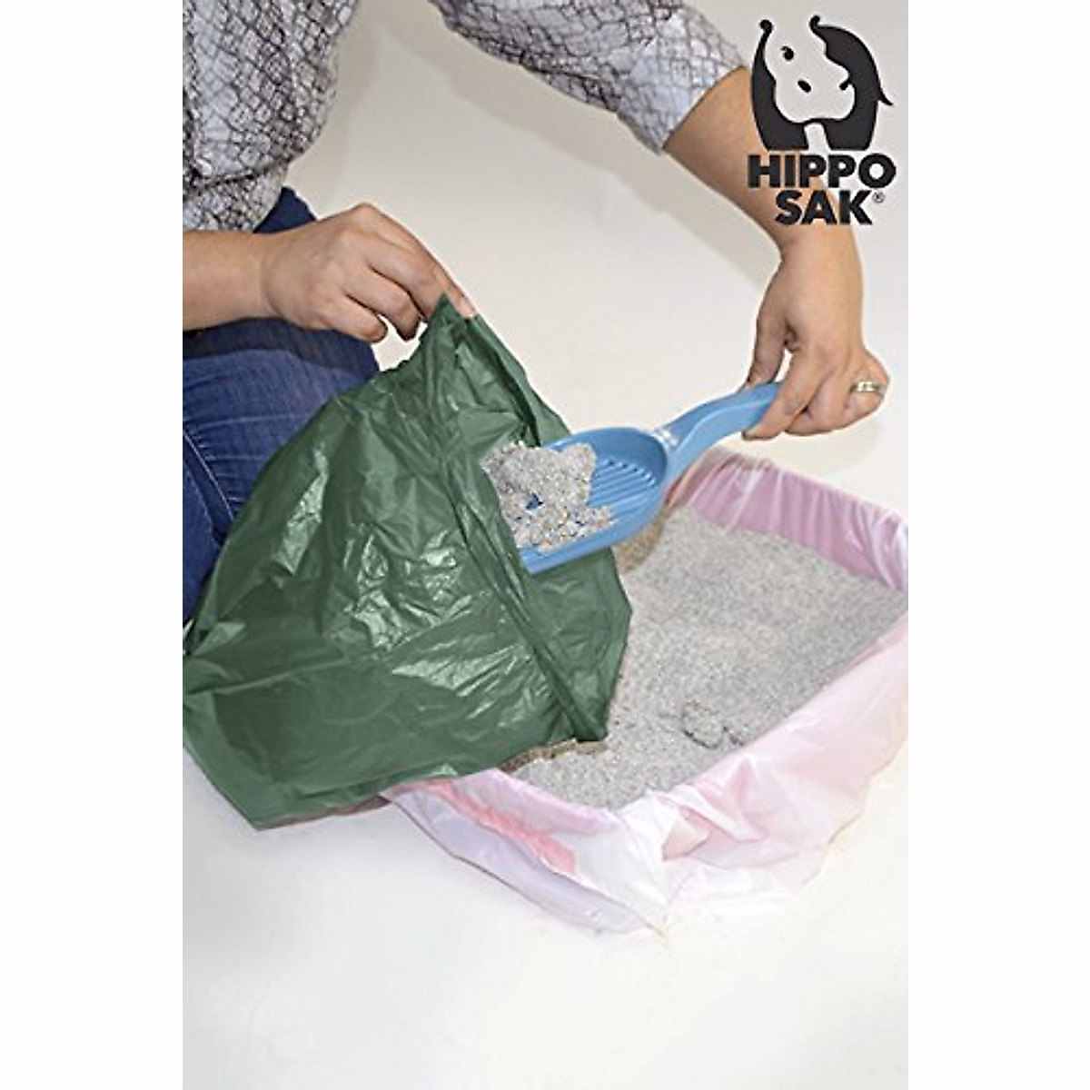 Hippo Sak® Extra Large Pet Poop Bags with Dispenser, 200 Count, for Large Dogs and Cat Litter Scooping (200)