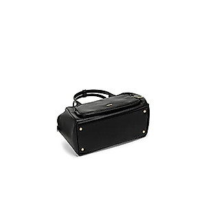 TUMI Voyageur Adrian Carryall - Weekender Bags for Women Travel - Premium Traveling Bags - Black Leather & Gold Hardware