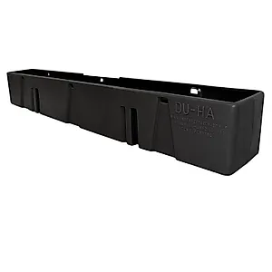 DU-HA Behind-the-Seat Storage Fits 08-16 F-250 thru F-550 Super Duty Crew Cab & Regular Cab, Black, Part #20054