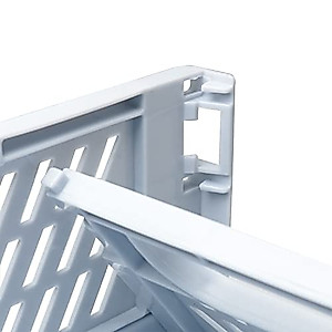 SJZBIN 2pcs Mini Folding Basket 15 x 10 x 5.8cm Blue Plastic Folding Storage Crates for Home Kitchen Bedroom Bathroom