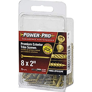 Power Pro 42502 Trim Screws, 75 Pieces, Bronze, 75 Piece