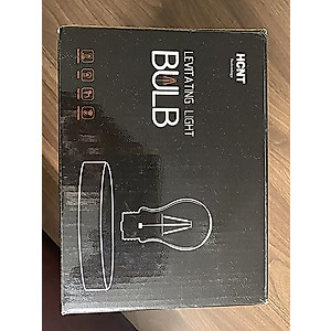 HCNT Levitating Bulb Lamp Magnetic Floating LED Light Desk Lamp Table lamp Night Light, 360 Degree Wireless Automatic Rotating Light for Unique Gifts Room Home Office Decor