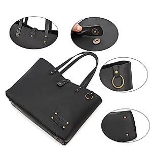 senbaodi Top Handle Purse Leather tote Bag Work Totes for women Purse Handbag Large F010 (FA010)