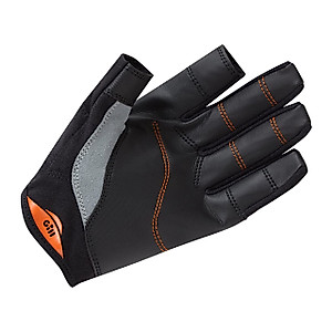 Gill Championship Sailing Gloves - Long Fingers with Exposed Finger and Thumb - Dura-Grip Fabric 50+ UV Sun Protection & Water Repellent