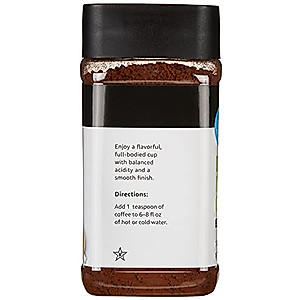 Amazon Brand - Happy Belly Classic Roast Decaf Instant Coffee, 7 Ounces