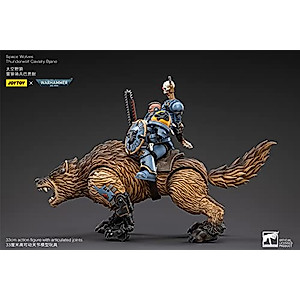 HiPlay JoyToy × Warhammer 40K Officially Licensed 1/18 Scale Science-Fiction Action Figures Full Set Series -Space Wolves Thunderwolf Cavalry Bjane