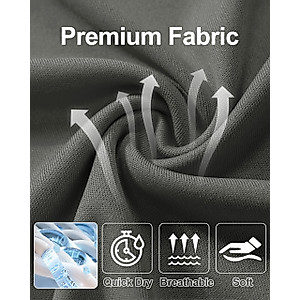 Fishing Shirts for Men Long Sleeve UV Shirts Sun Shirts Running Shirts Workout Shirts Rashguard Hiking Shirts Swim Shirts UPF 50 Shirts Dark Grey