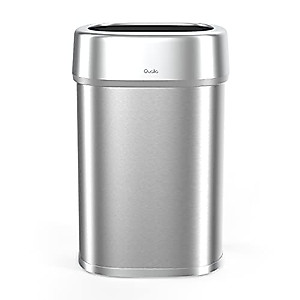 QUALIAZERO 80L Trashcan, Earthy Gray