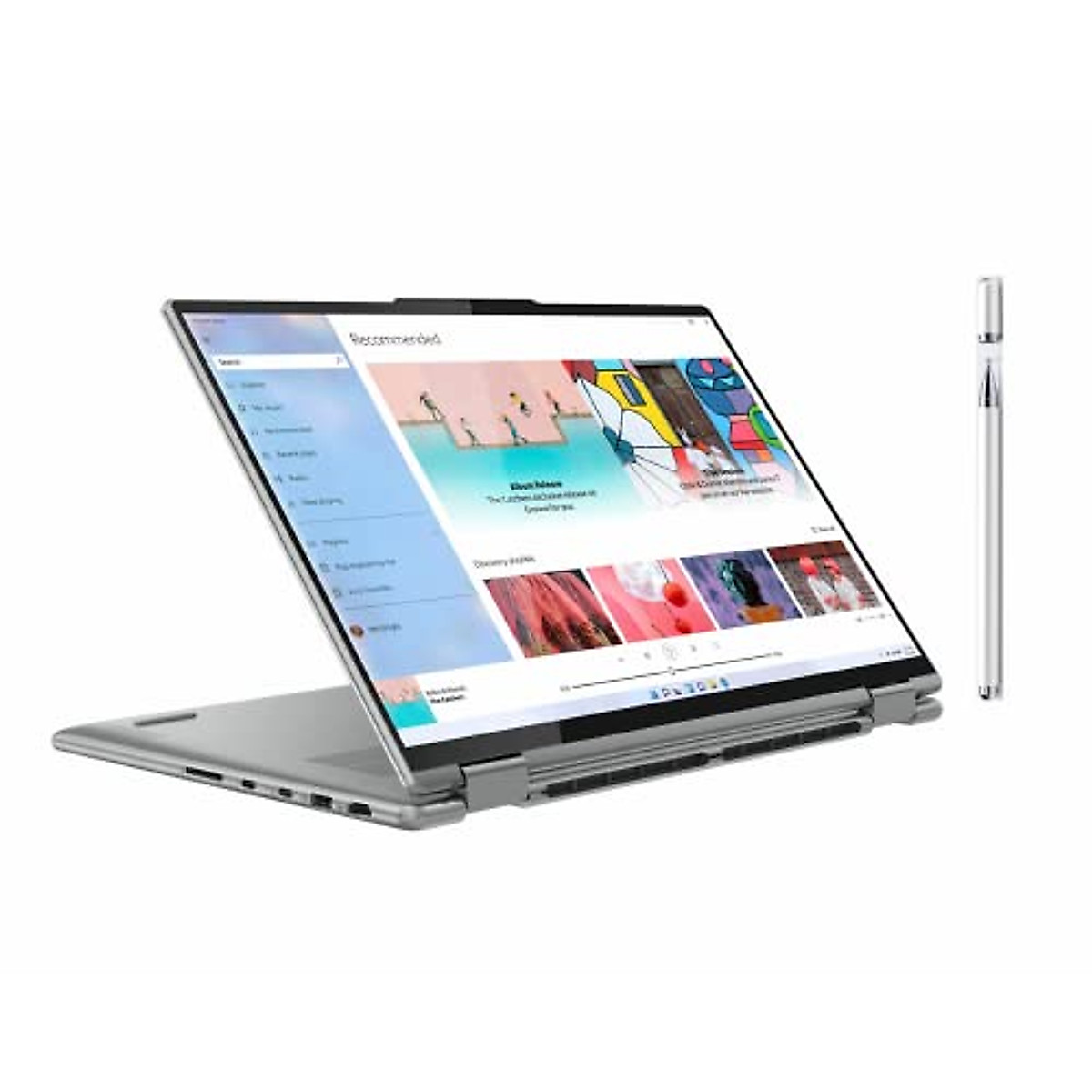 Lenovo Yoga 7i 2-in-1 16" 2.5K Touch Screen Premium Laptop | Intel Evo Platform - Core i7-1260P | Backlit Keyboard | Fingerprint | Windows 11 (Gray, 16GB RAM | 512GB SSD)