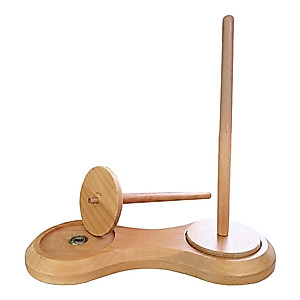 Geynutaly Double Wooden Yarn Skein Holder for Crocheting, Yarn Holder for Knitting Yarn Spindle Dispenser Crocheting Tool Easy Install Easy to Use