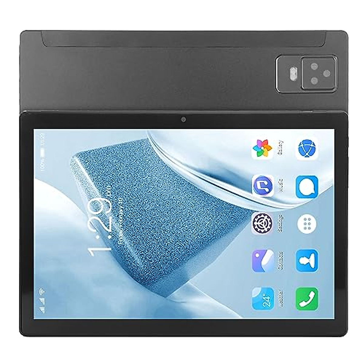 Haofy 10.1 Inch 2-in-1 Tablet, Portable Tablet with Stereo Dual Speaker 8GB RAM 256GB ROM 100‑240V, with Keyboard to Work (US Plug)
