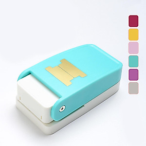 Gazechimp Loose Leaf Separator Label Punch Tab Punch Self Made Index Label Hole Punch Folder Punch Paper Craft for Card Making Projects Office Notepad