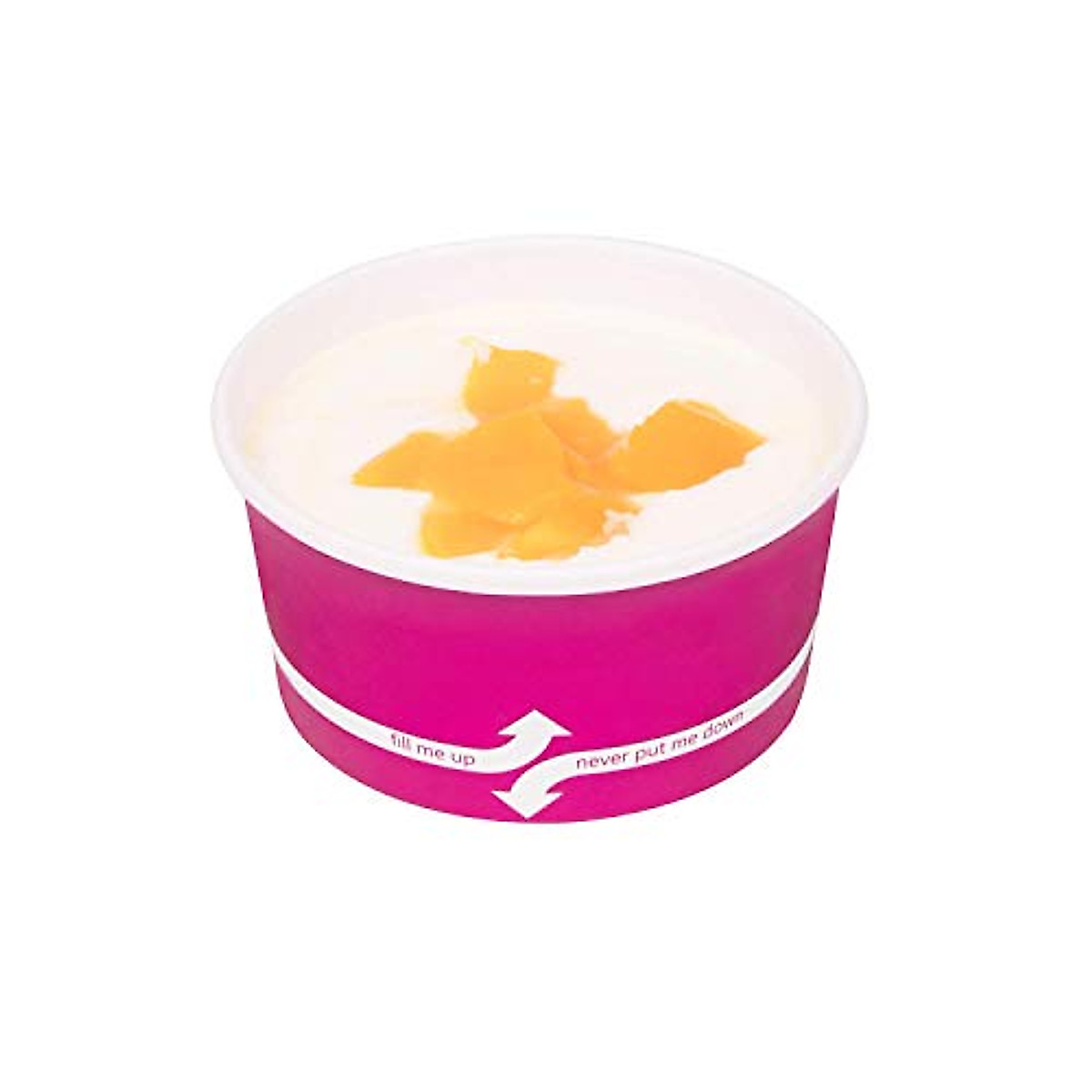 Karat [6oz - 1000 ct] Paper Ice Cream Cups for Hot/ Cold Food - Ideal for Ice Cream, Gelato, Yogurt and Snacks - Pink