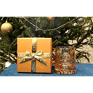 Mothers Day Gifts for Golden Retriever Dog Mom, Golden Retriever Gifts Gold Whiskey Tumbler Water Drinking Glass