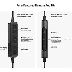 SoundMAGIC ST80 Bluetooth Sports Earbuds with Ear Hooks Wireless Earphones Long Playtime Waterproof Wired in Ear Headphones HiFi Sound Adjustable Metal Mechanism Comfortable Fit Black