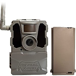 TACTACAM Reveal X PRO Cellular Trail Camera, Verizon and AT&T, NO Glow, Integrated GPS Tracking, Built in LCD Screen, HD Photo and HD Video (X-PRO) Reveal Lipo Lithium Battery Pack