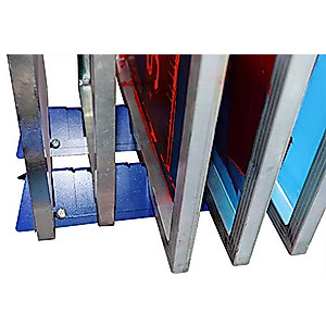 TECHTONGDA 6 Slot Screen Printing Frame Rack Shelf Storage Holder Desktop Adjustable Silk Screen frame Rack Screen Drying